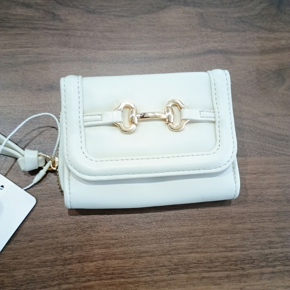 Primark | Bags | Primark Cream Wallet With Gold Accent | Poshmark